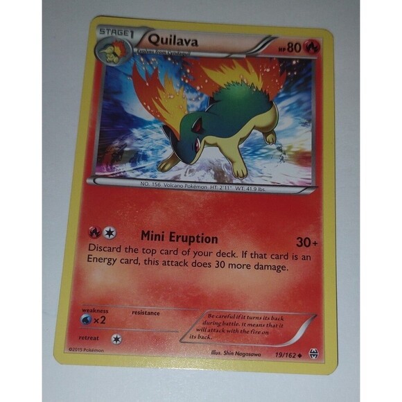 Pokemon | Toys | Pokemon Card 229 Quilava | Poshmark
